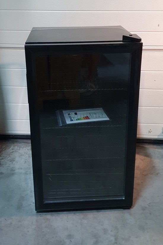 VDT Minibar - koelkast 98L - 850 x 475 x 480mm - "Black edition" | bol.com