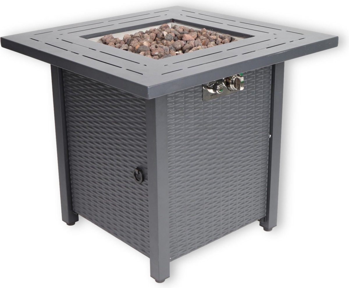 QS Buitentafel 2-In-1 - Tuintafel - Vuurtafel - Vuurtafel Op Gas ...