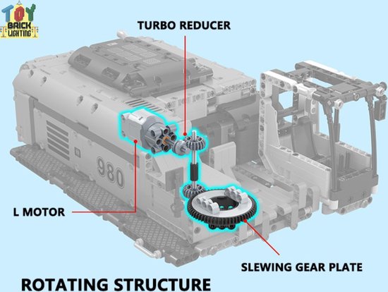 RC LIEBHERR R980 Rupskraan Kraan Graafmachine Technic Technisch MOC ...