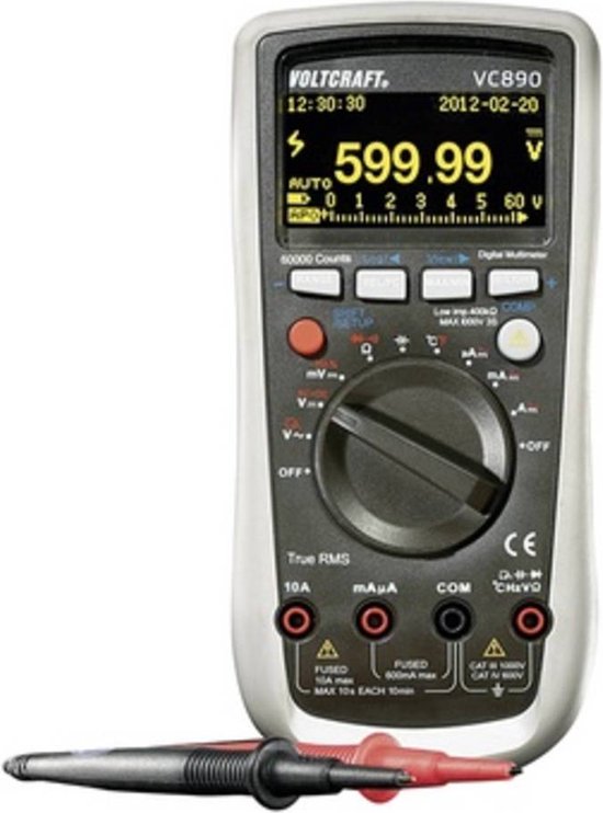 VOLTCRAFT VC890 OLED Handheld multimeter Calibrated to (ISO standards ...