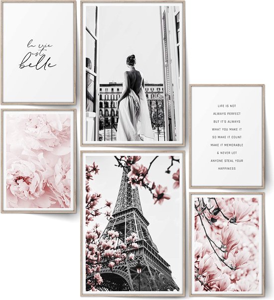 BLCKART Infinity Premium Rose Love Poster Set Stijlvolle Dubbelzijdige ...