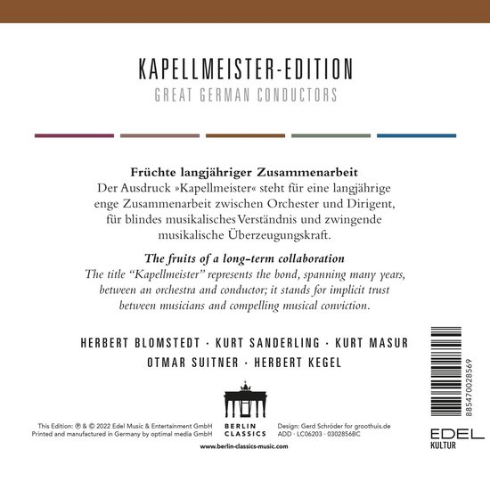 Great German Conductors - Kapellmeister Edition (10 CD), Great German ...