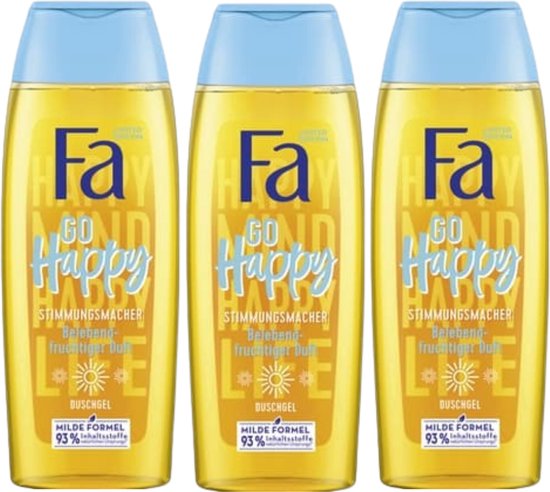 Fa Choose Your Mood Go Happy Shower Gel Voordeelbundel - 3 x 75 ml ...