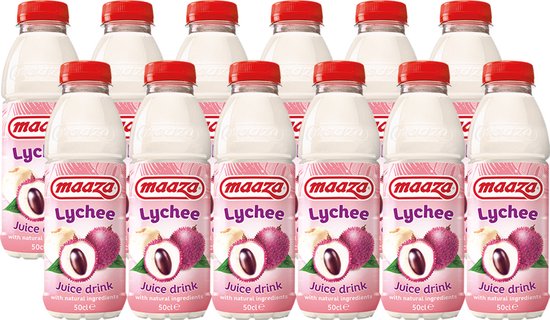 Maaza Lychee Smaak - 50 cl Tray 12 Flesjes | bol