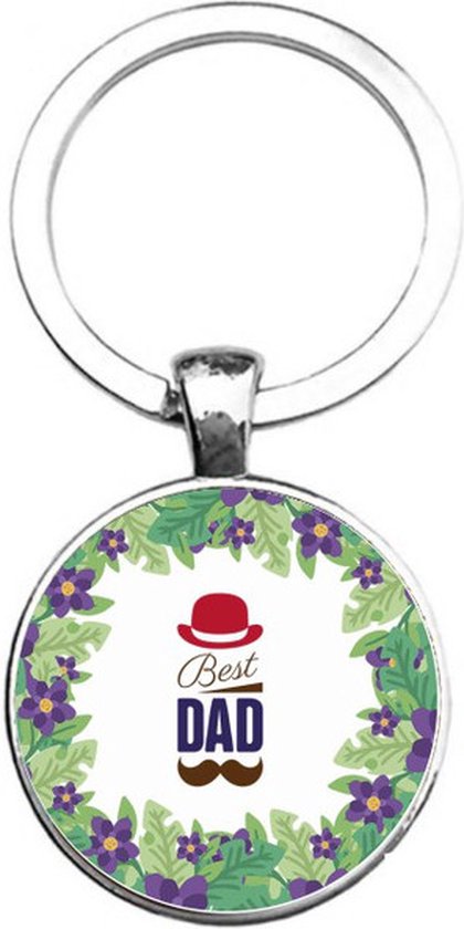 Sleutelhanger Glas - Best Dad | bol