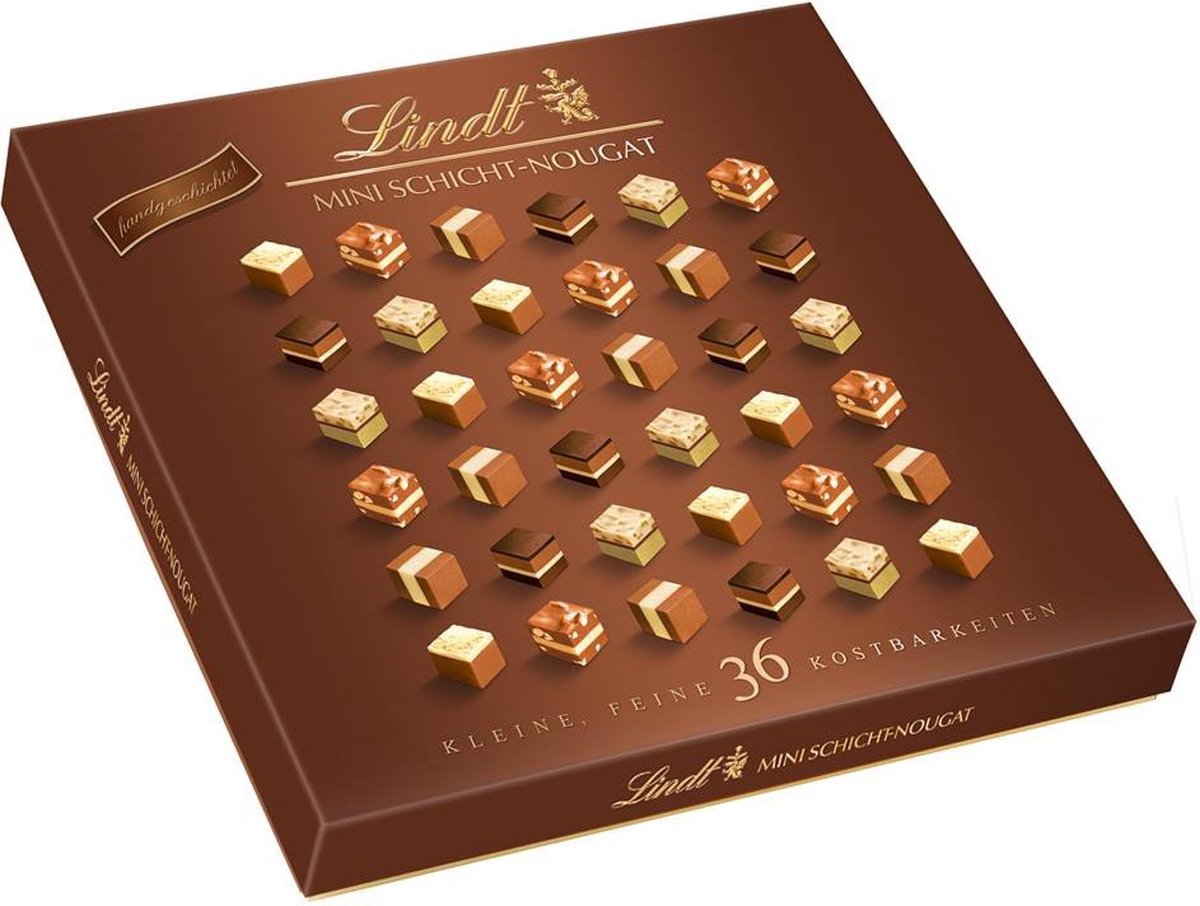 LINDT mini pralinés - 36 kleine, Nougat bonbons - 165g | bol