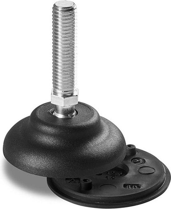 Stelvoet met spindel, beweegbaar D-50mm - M12x45mm | bol.com