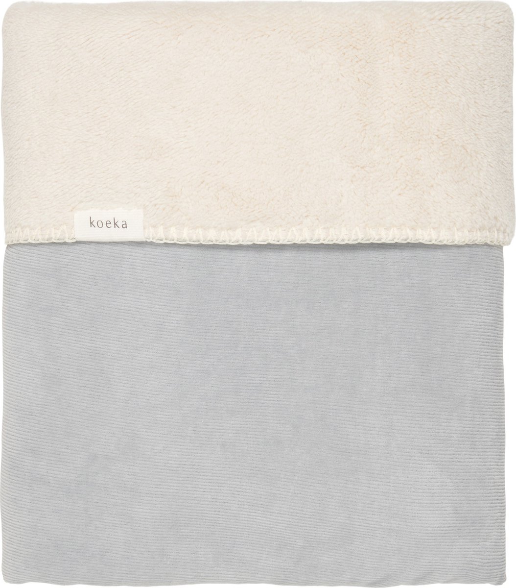 Koeka Baby dekentje ledikant teddy Oddi - blauw - 100x150cm | bol.com
