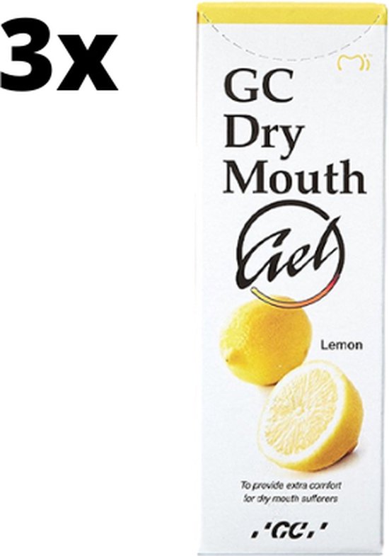 GC Dry Mouth Gel Lemon - 3 x 35 ml - Voordeelverpakking | bol
