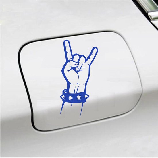 Bumpersticker - Rock N Roll - 16 X 10 - Blauw | bol