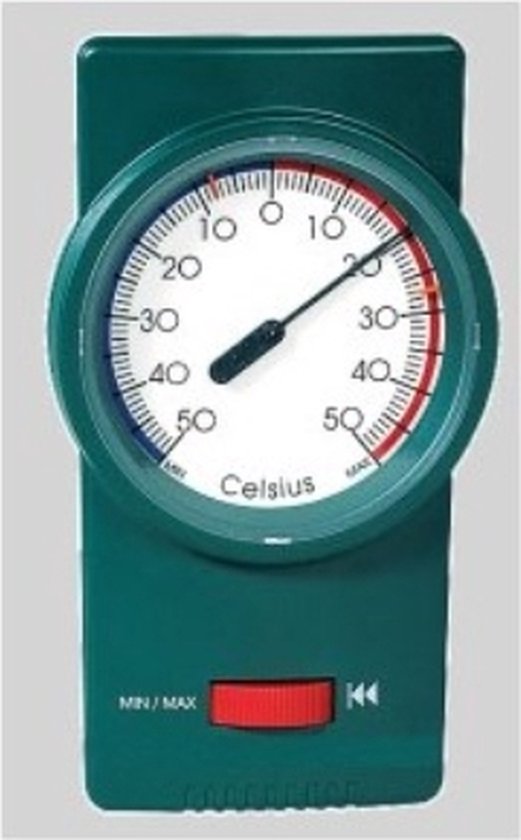 Mini-Maxi Thermometer - Bi-Metaal - Donkergroen | bol