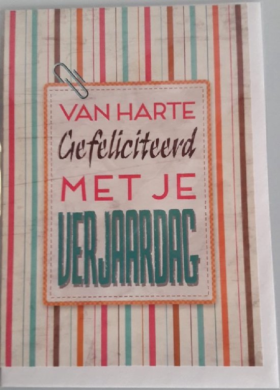 Van harte gefeliciteerd met je verjaardag! Een grappige kaart met een kleurrijke... | bol