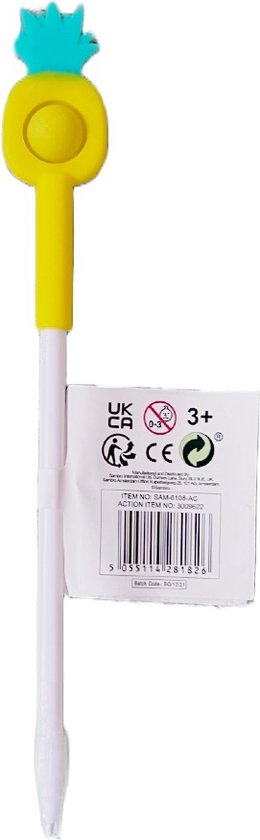 Blij Kind - pop-it pen - ananas - pen - popit | bol.com
