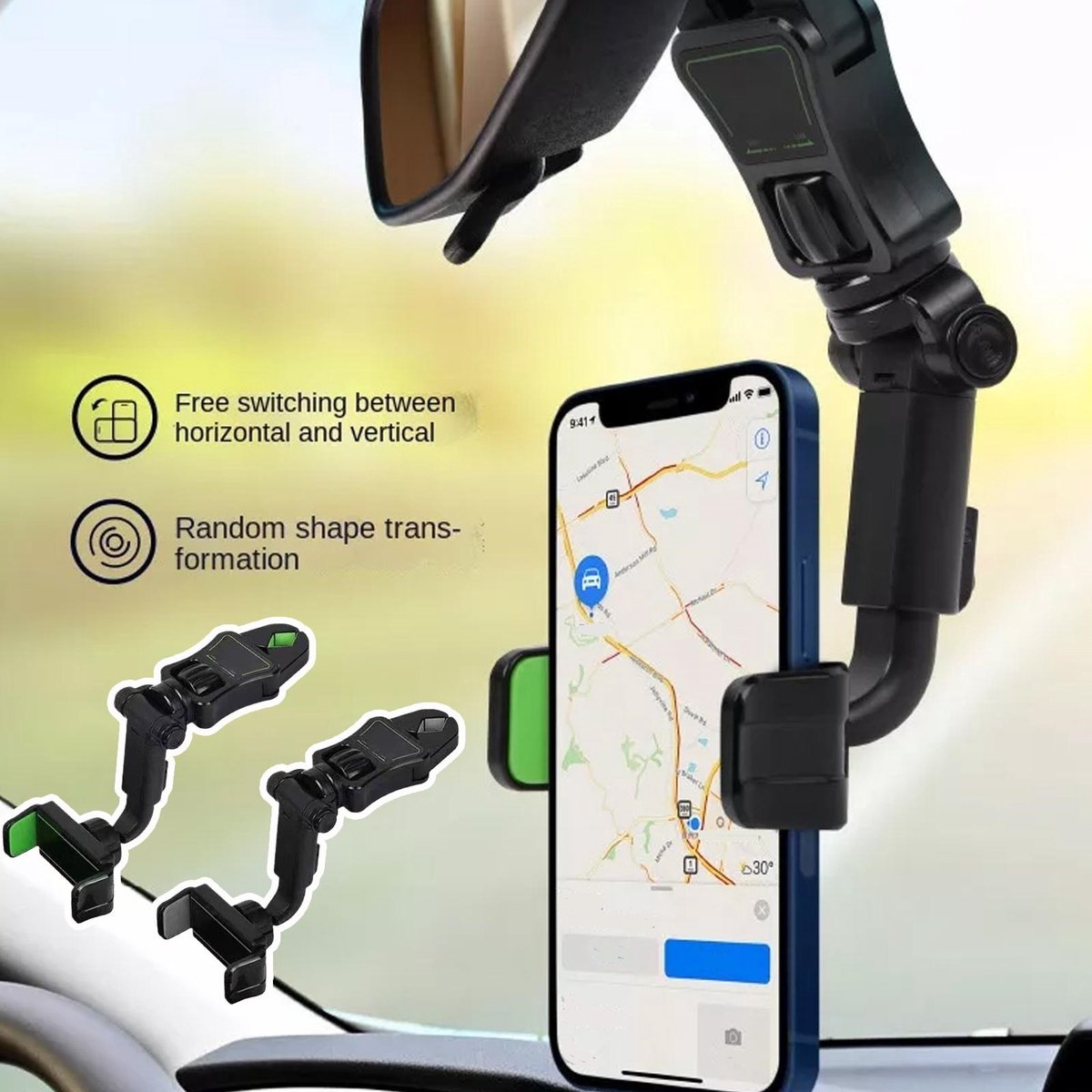 Graden Draaibare Auto Telefoon Houder Verstelbare TelefoonHouder ...