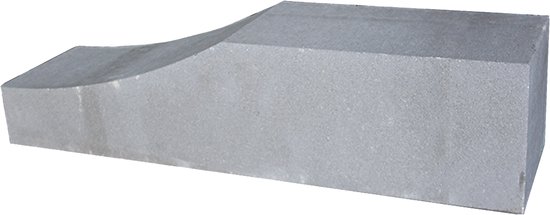 Palissade block wave 60x15x15 cm grijs prijs per stuk | bol