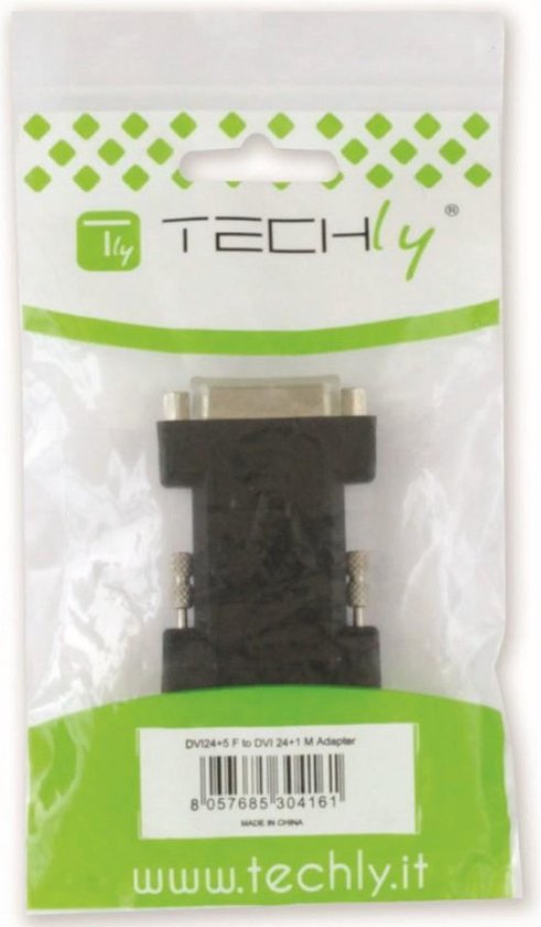 Techly Dvi Adapter [1X Dvi-Stekker 24+1-Polig - 1X Dvi-Bus 24+5-Polig ...