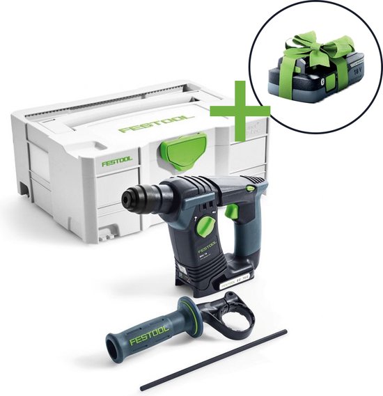 Festool BHC 18-Basic-4.0 - Promo 2022 - 18V Li-Ion accu SDS-Plus boorhamer set in... | bol.com