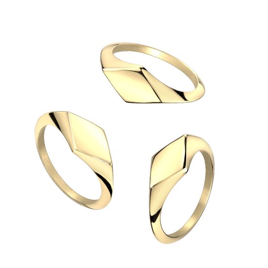 Ringen Dames - Ring Dames - Dames Ring - Vrouwen Ring - Goudkleurig ...