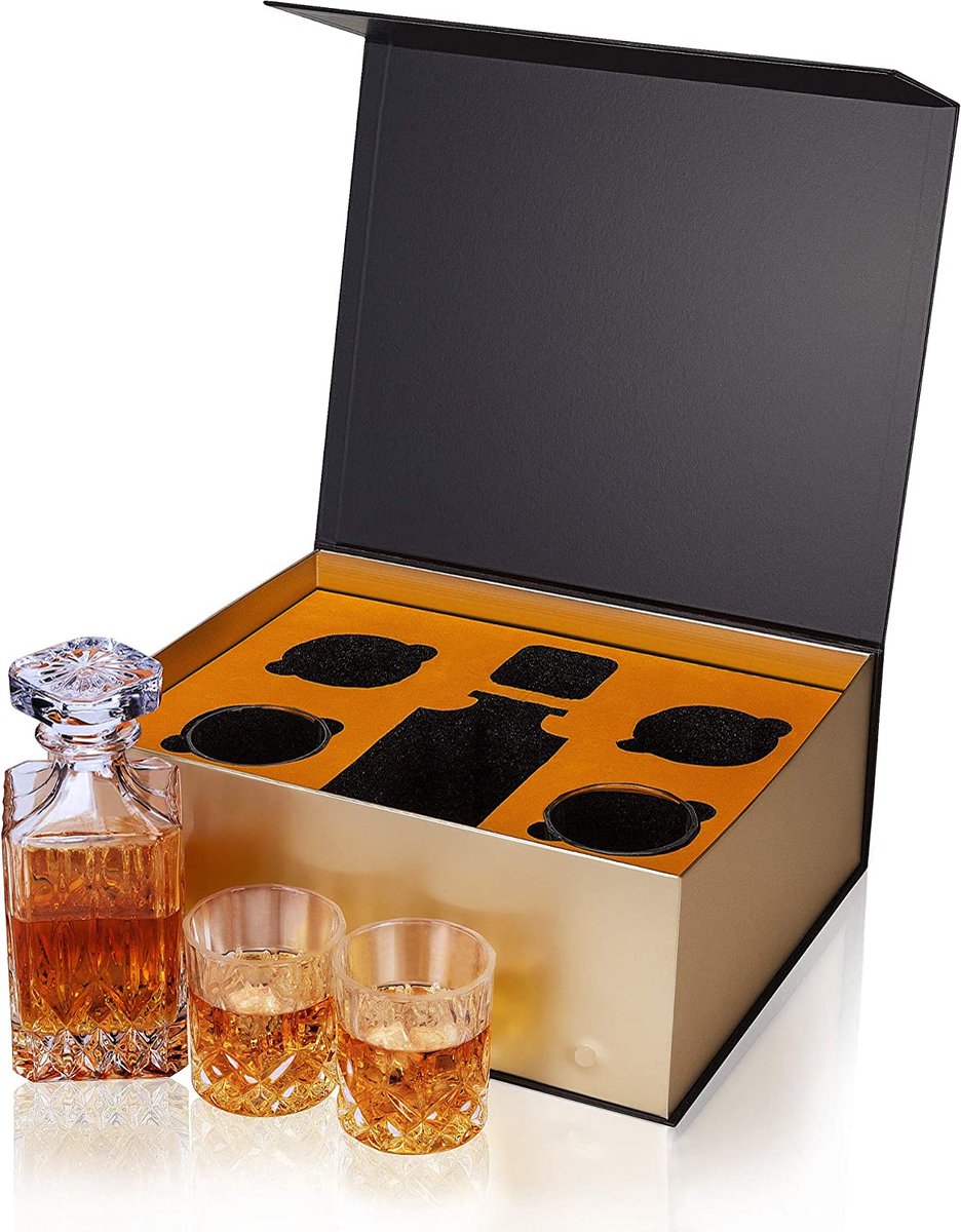 Whiskey karaf - Luxe whiskey set met karaf en glazen - whiskey cadeau ... Whiskey karaf - Luxe whiskey set met karaf en glazen - whiskey cadeau ...