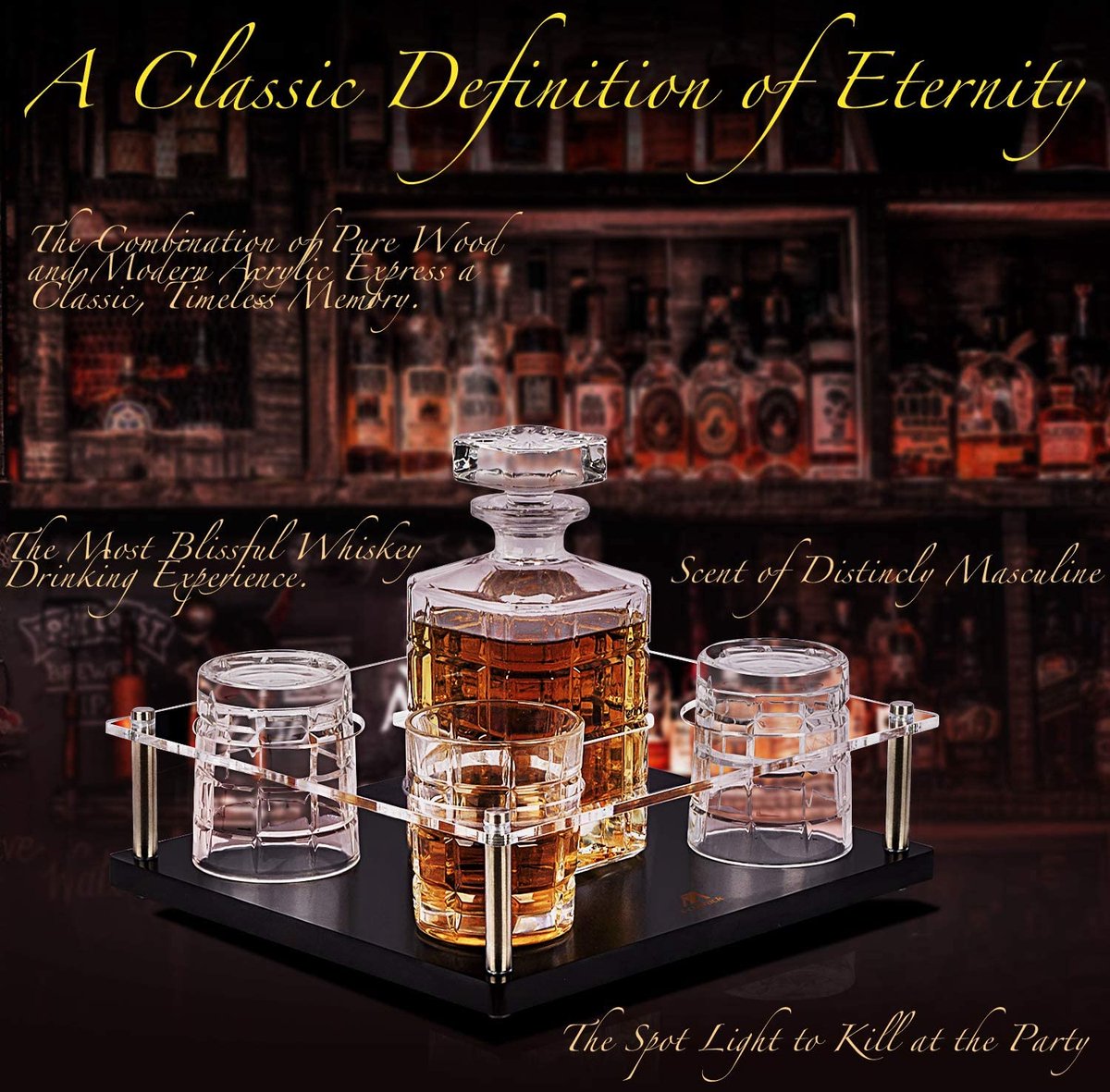 Whiskey karaf - Luxe whiskey set met karaf en glazen - whiskey cadeau ...
