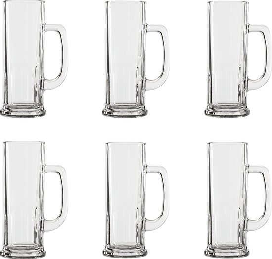 TEN® - Bierpullen 500ml - 6 Stuks - Bierglazen Set - Bierglas Oktoberfest - Carnaval... | bol.com