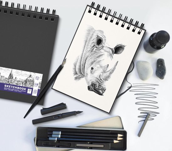 Schetsboek oxford a4 50 vel spiraal | 5 stuks | bol