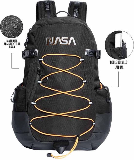 NASA BLACK PRO BACKPACK NASA NEON | bol