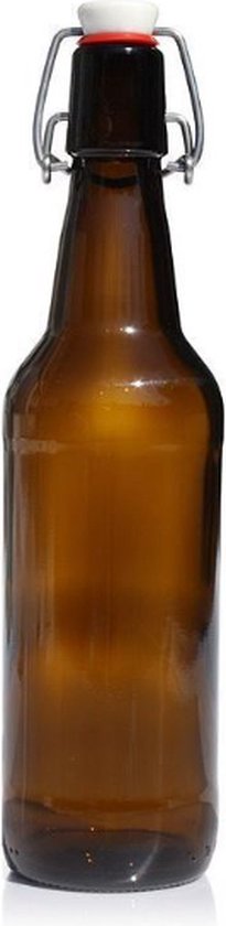 Ornina - 500ml bruine bierfles "brouwmeester" - lege bier fles - glazen ...