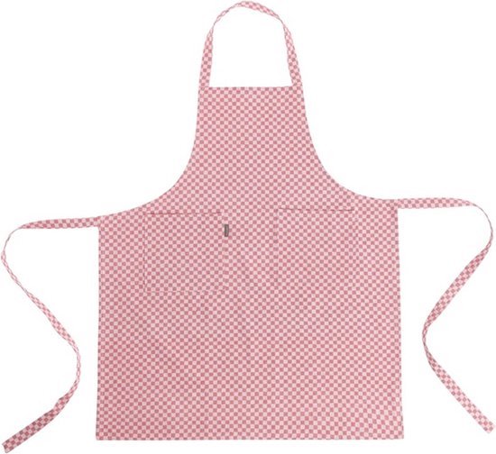 Linen & More | keukenschort 75x90cm | rode ruit | bol.com