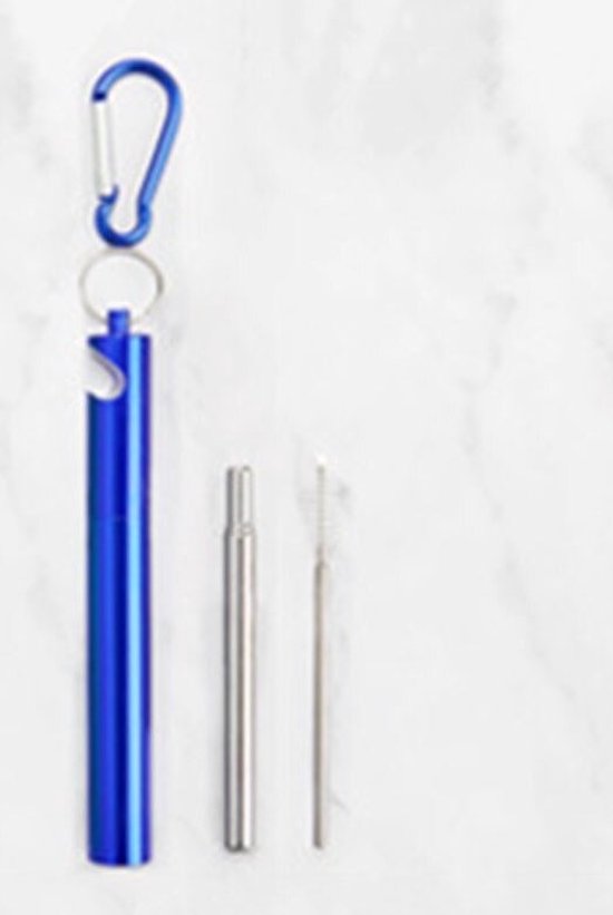 Herbruikbare Roestvrijstalen Rietje met flesopener | bol
