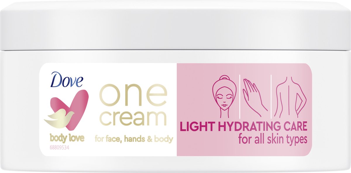 Dove Body Love One Cream Light Hydraterende Bodycrème 250 ml | bol.com