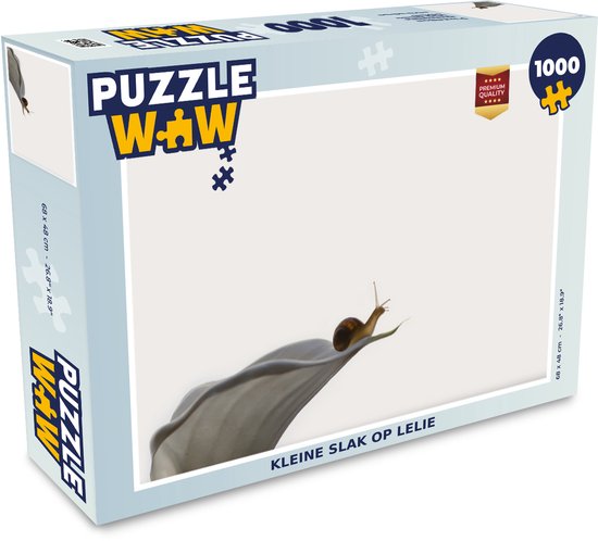 Puzzel Slak - Lelie - Grijs - Legpuzzel - Puzzel 1000 stukjes ...