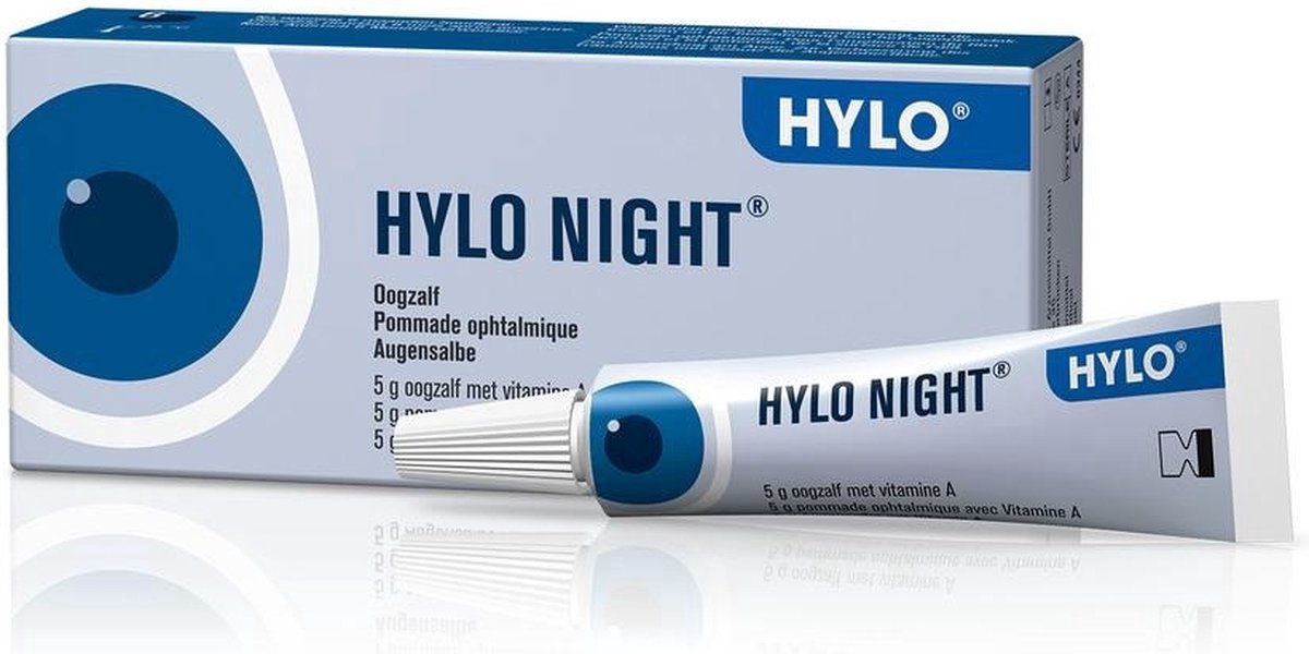 HYLO NIGHT® 5g Oogzalf Nacht Bescherming Droge Ogen + 1 Stuk Systane ...