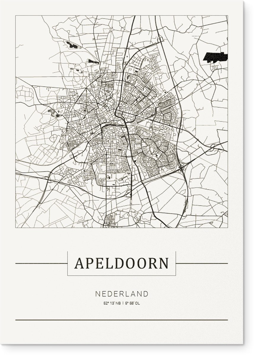 Stadskaart Apeldoorn - Plattegrond Apeldoorn - city map – Forex ...