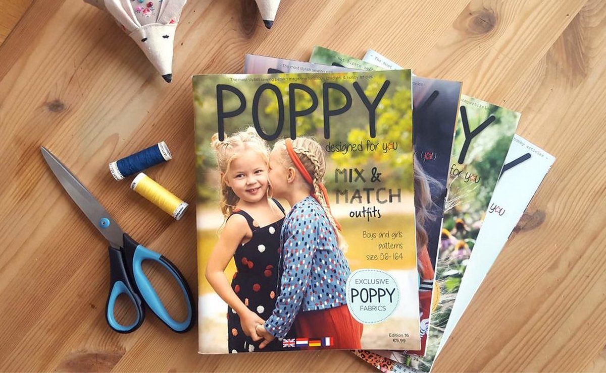Poppy magazine 16 - Naaipatronen voor kinderen - patroon om te naaien ...