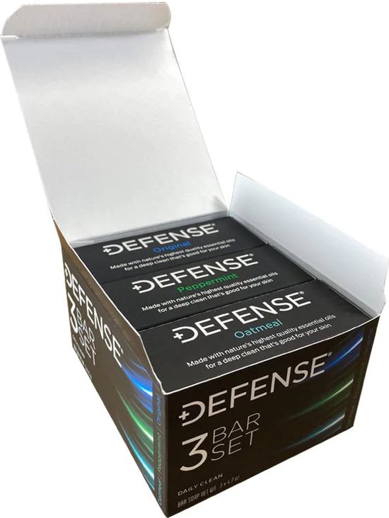 DEFENSE 3 BAR SOAP SET | bol.com