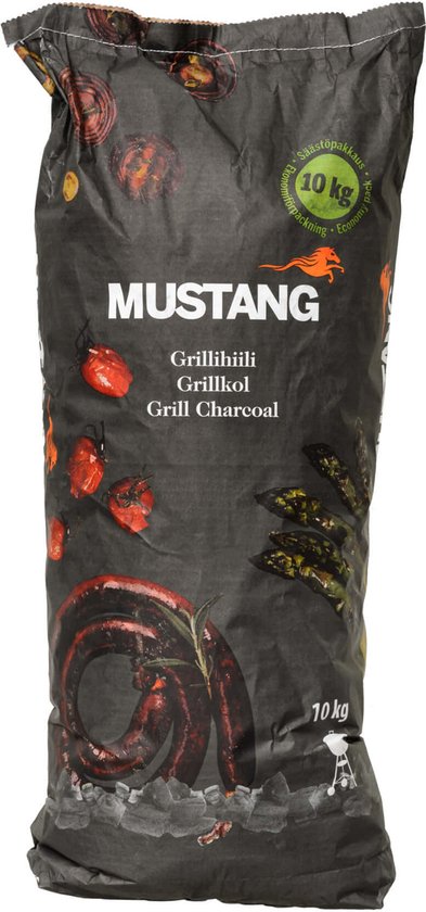 Mustang hardhouten houtskool van restaurant kwaliteit 10 kg | bol.com