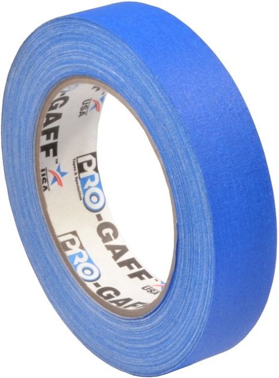 Pro - Gaff gaffa tape 24mm x 22,8m electric blauw | bol.com