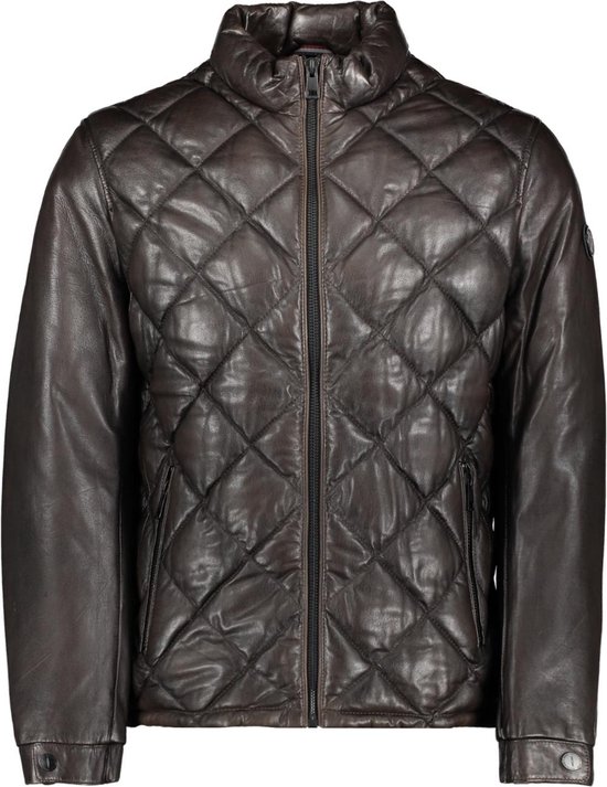 Donders Jas Leather Jacket 52332 Coffee Brown Mannen Maat - 54 | bol