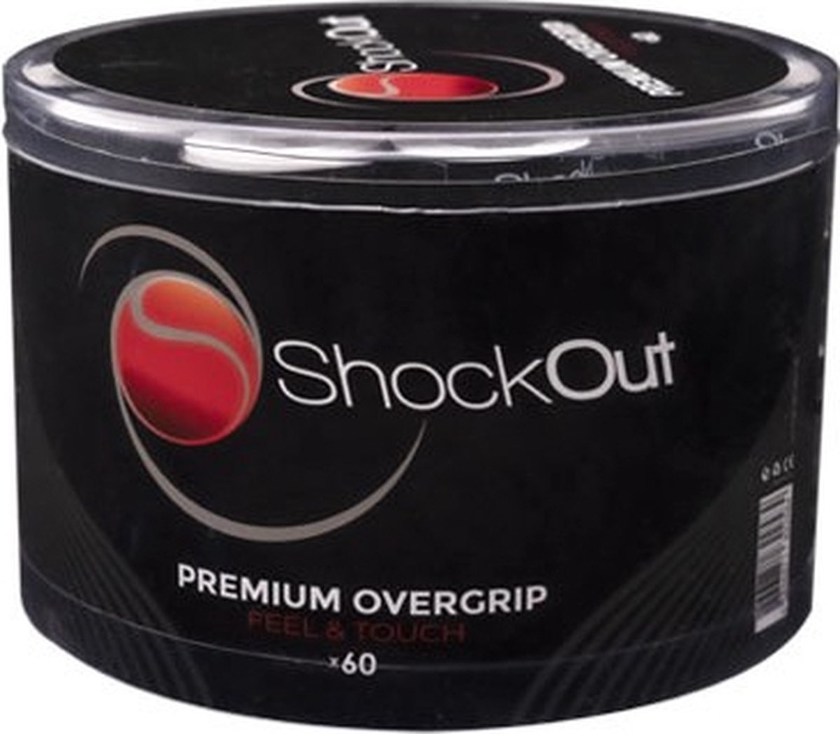 ShockOut Premium Overgrip - wit - 60 stuks | bol.com