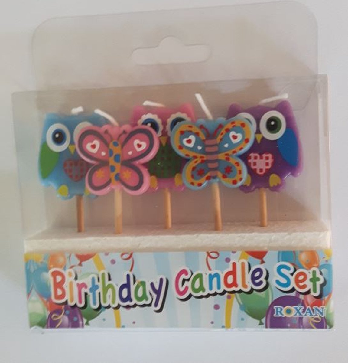 kaarsjes Vlinder Uil kaars cupcake gebak 5 stuks | bol.