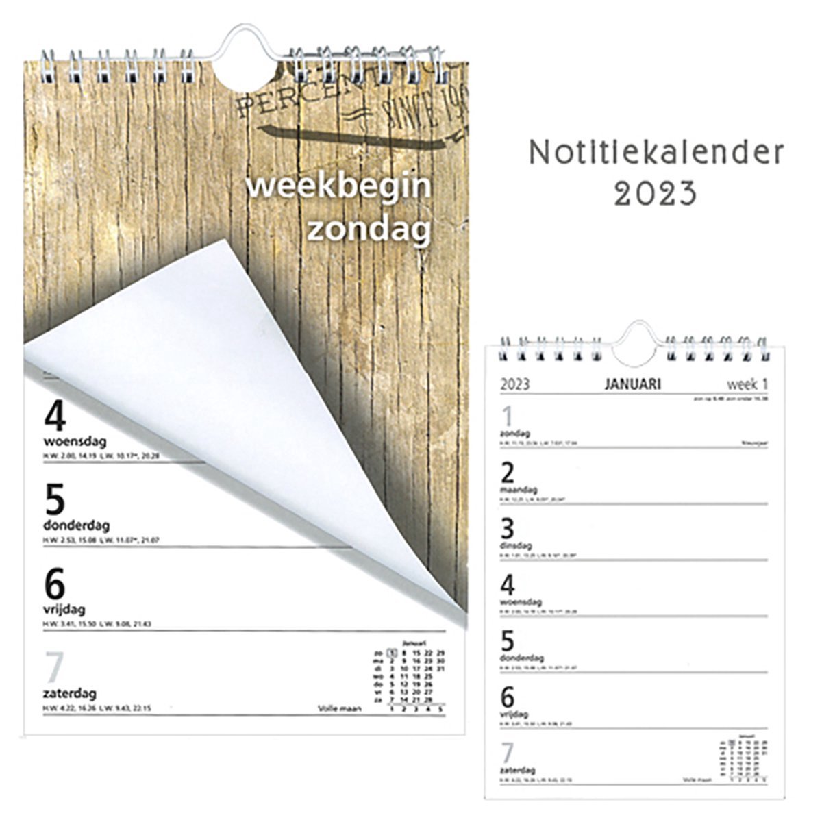 Weekkalender 2023 met Spiraal nr.4 (20cmx14cm) | bol.com