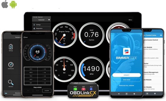 OBDlink CX Interface dongle voor Bimmercode & ABRP - Diagnose tool | bol