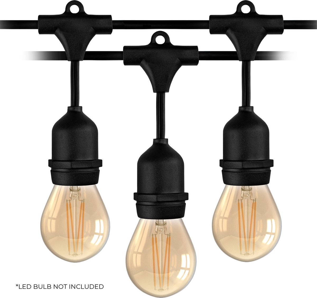 Ledvion LED Prikkabel - IP65 Lichtsnoer Buiten - Light String - E27 ...