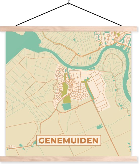 Posterhanger incl. Poster - Schoolplaat - Plattegrond - Kaart ...