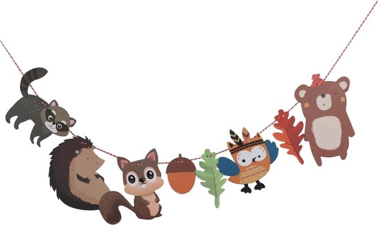 Originele Slinger Dieren - Herfst / Autumn - Bosdieren | Groen – Bruin ...