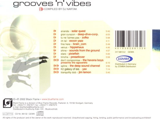 DJ Nartak - Grooves'N'Vibes (CD), various artists | Muziek | bol