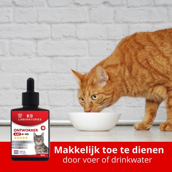 100% natuurlijke ontworming - Kat - vanaf 4 kg - 30 ml - bij ...