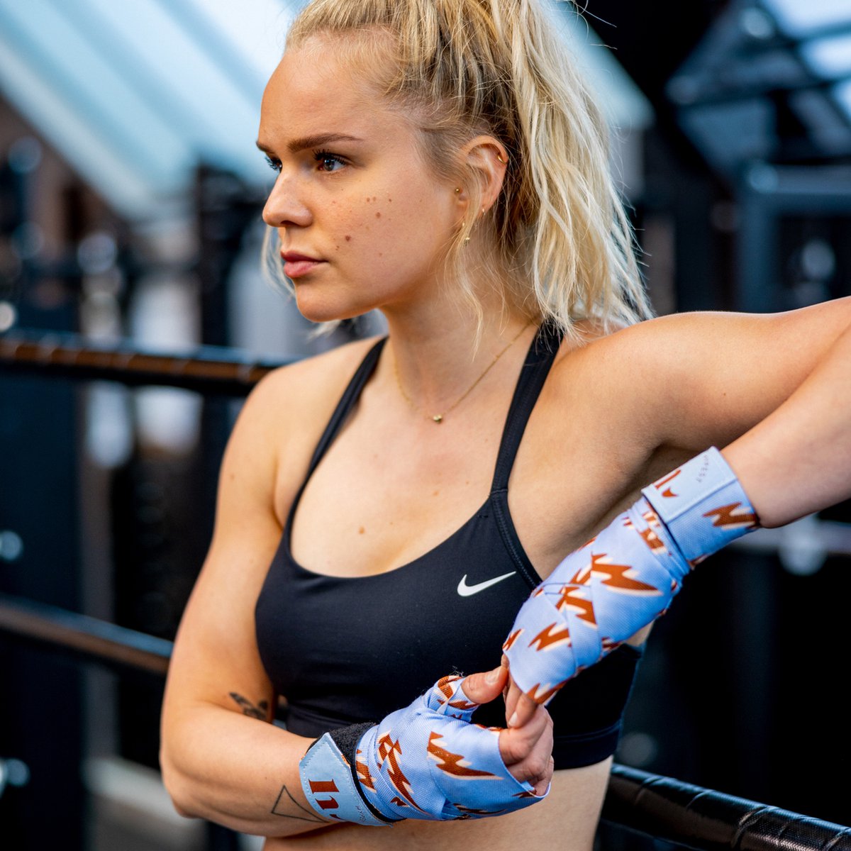 Boks bandage met print - boksen - vrouwen - The Thunder strike straps ...