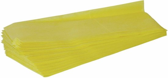 Stofwisdoek polypropyleen 55-grams 25x60 cm geel 500 stuks | bol
